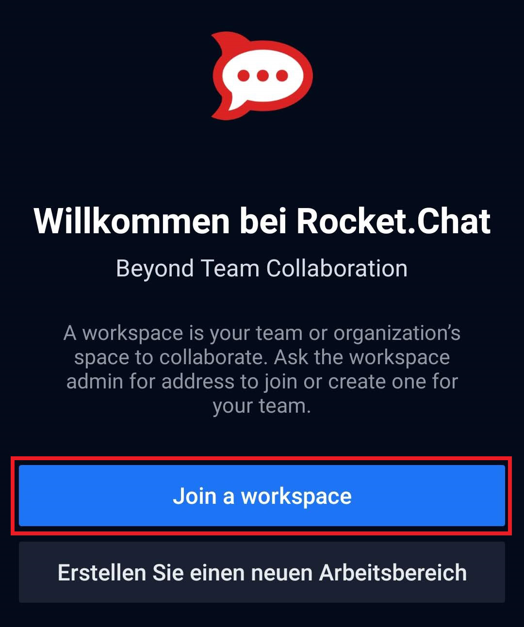 Nutzung und Einrichtung der Rocket.Chat Apps – Lehre virtuell