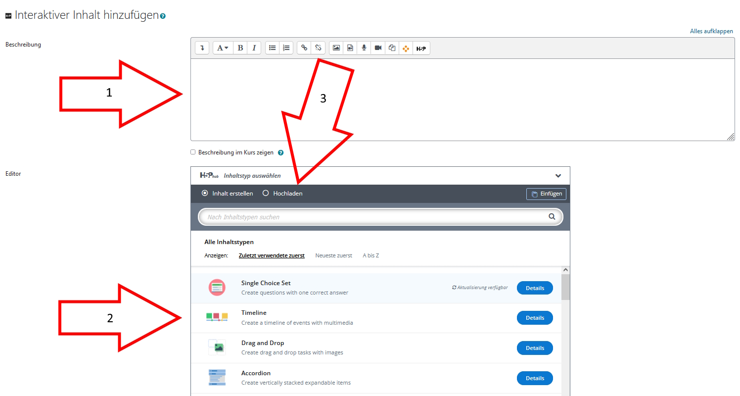 Interaktive Selbstlernelemente mit H5P – Lehre virtuell